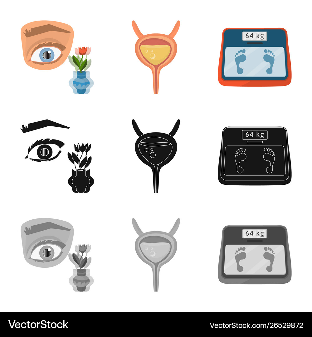 Diet and treatment symbol Royalty Free Vector Image