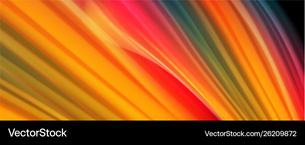 Flowing liquid colors - modern colorful flow Vector Image