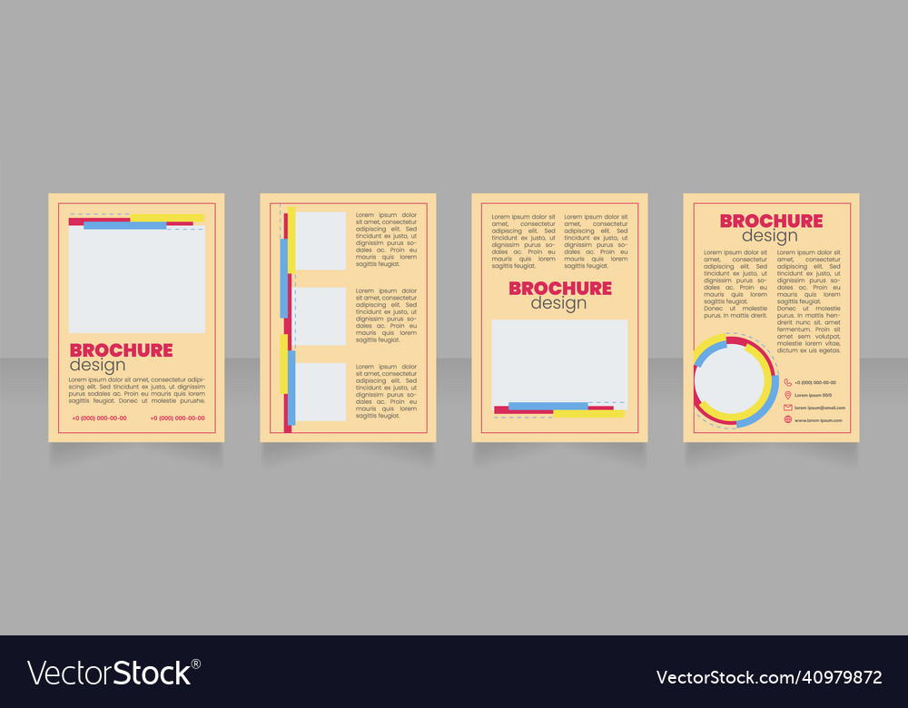 Marketing strategy blank brochure layout design Vector Image Marketing strategy blank brochure layout design Vector Image