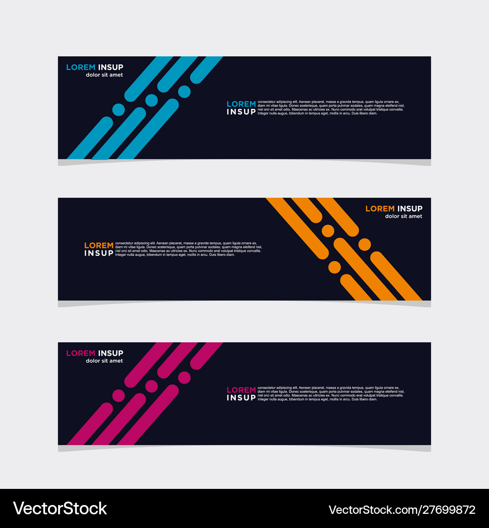 Modern banner web background abstract design Vector Image