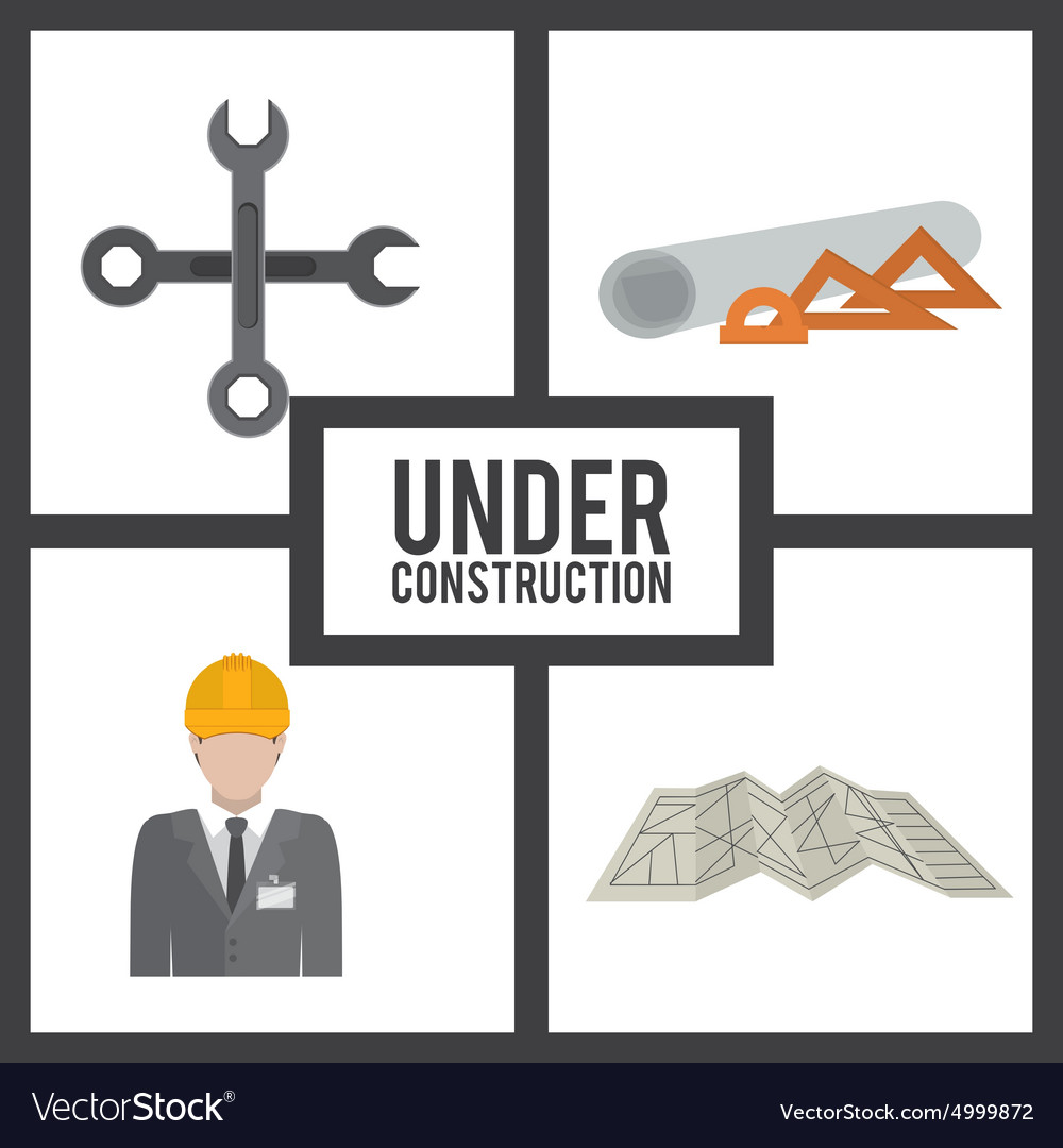Under construction design Royalty Free Vector Image
