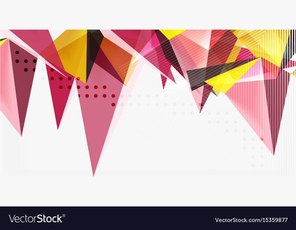 3d triangles geometric Royalty Free Vector Image