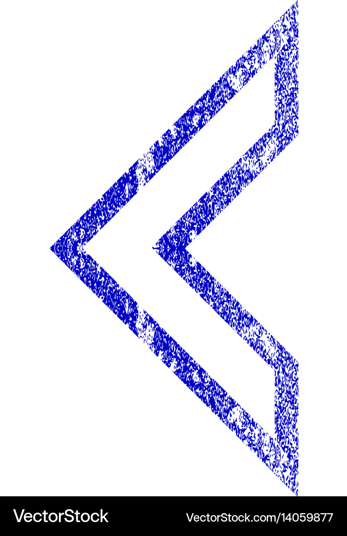 Arrowhead left grunge textured icon Royalty Free Vector