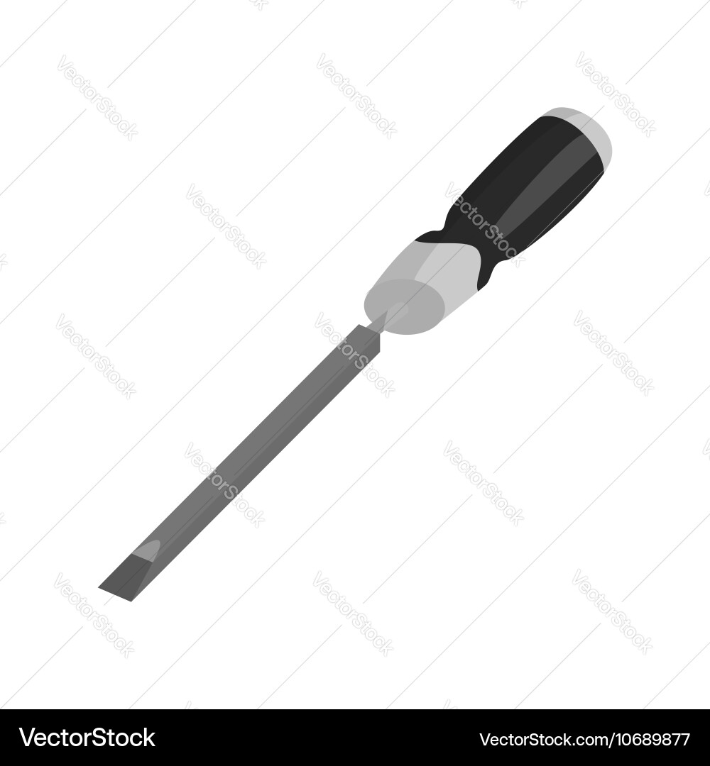 Minus screwdriver icon black monochrome style Vector Image