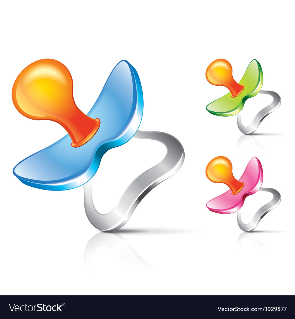 Object pacifier Royalty Free Vector Image - VectorStock