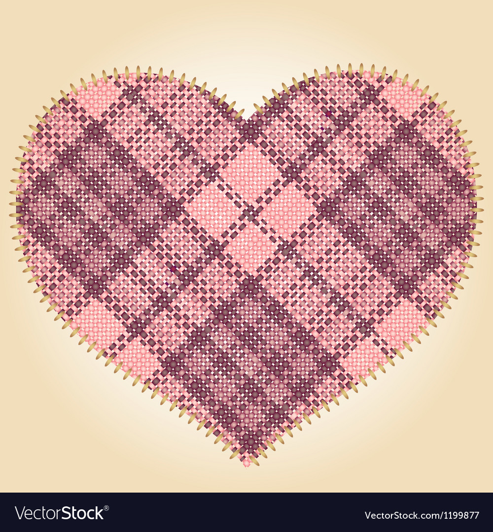 Patch heart Royalty Free Vector Image - VectorStock