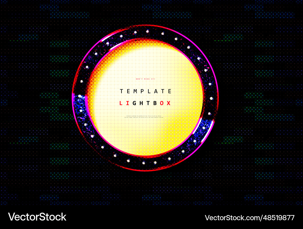 Retro light sign vintage style banner Royalty Free Vector