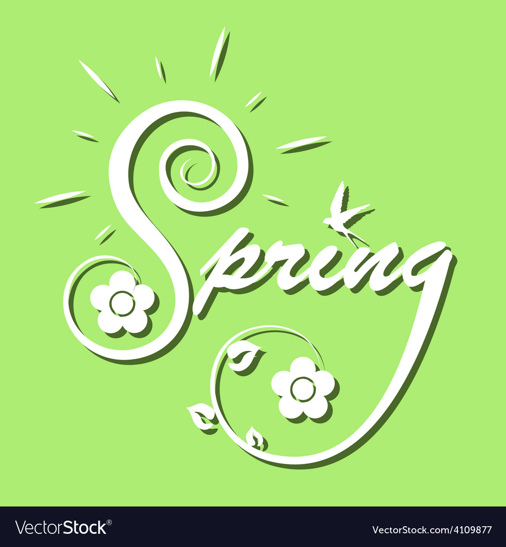 Spring background Royalty Free Vector Image - VectorStock