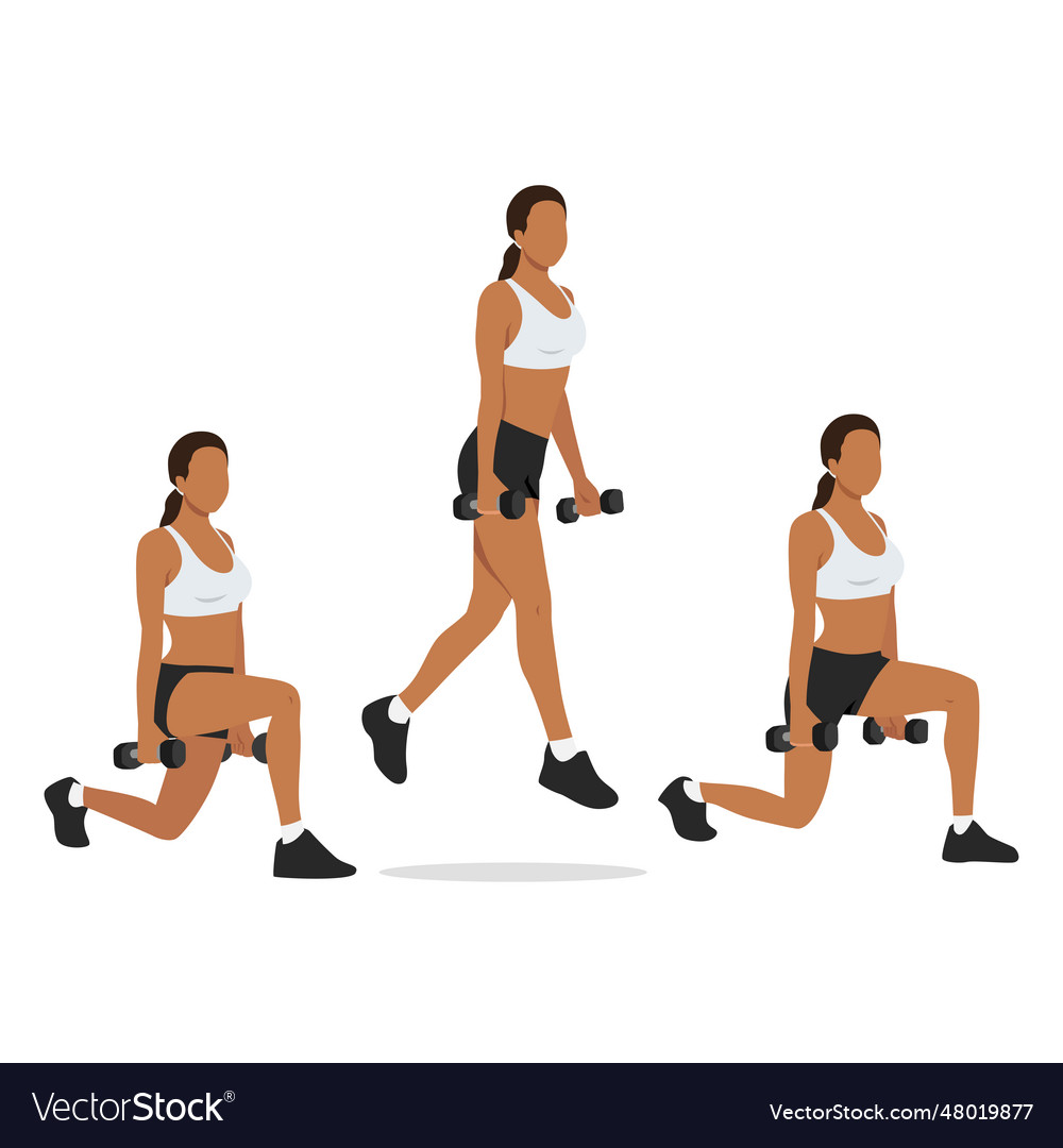Woman doing split alternating squat jumps exercise Woman doing split alternating squat jumps exercise