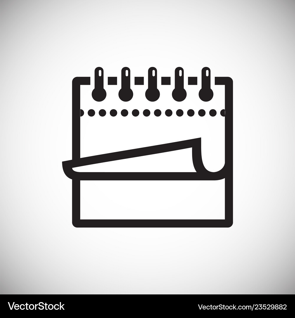 Calendar icon on white background for graphic Vector Image