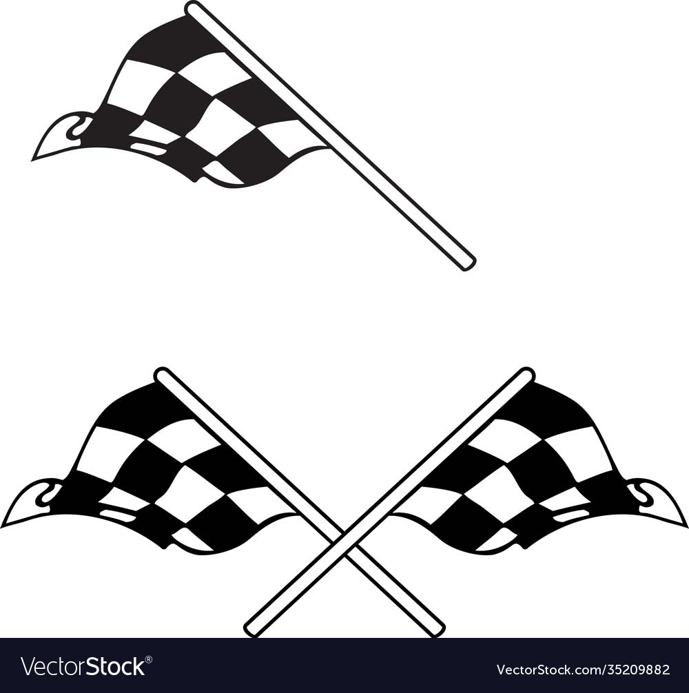 Checkered flag Royalty Free Vector Image - VectorStock
