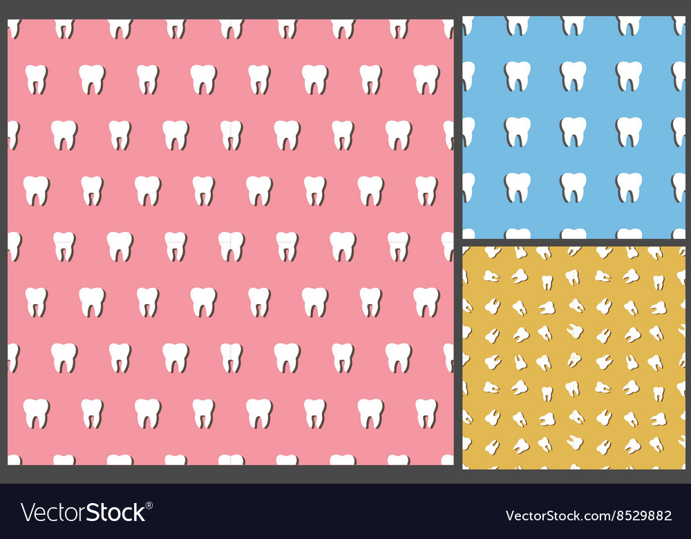 Dental tooth pattern Royalty Free Vector Image