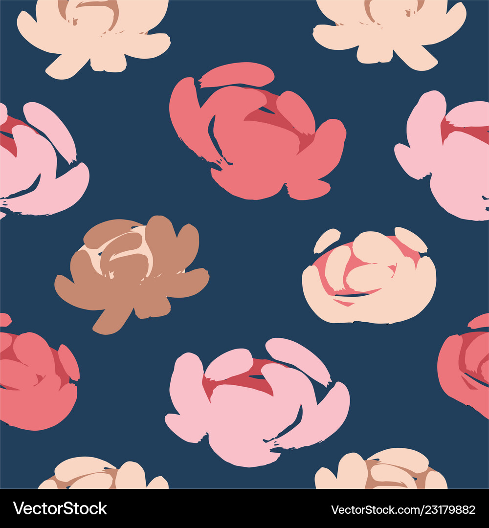 Floral abstract seamless pattern design Royalty Free Vector