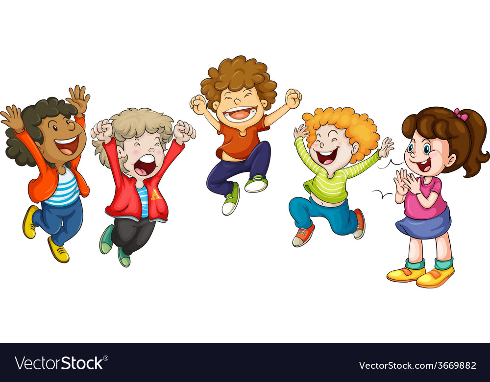 Jumping Royalty Free Vector Image - VectorStock