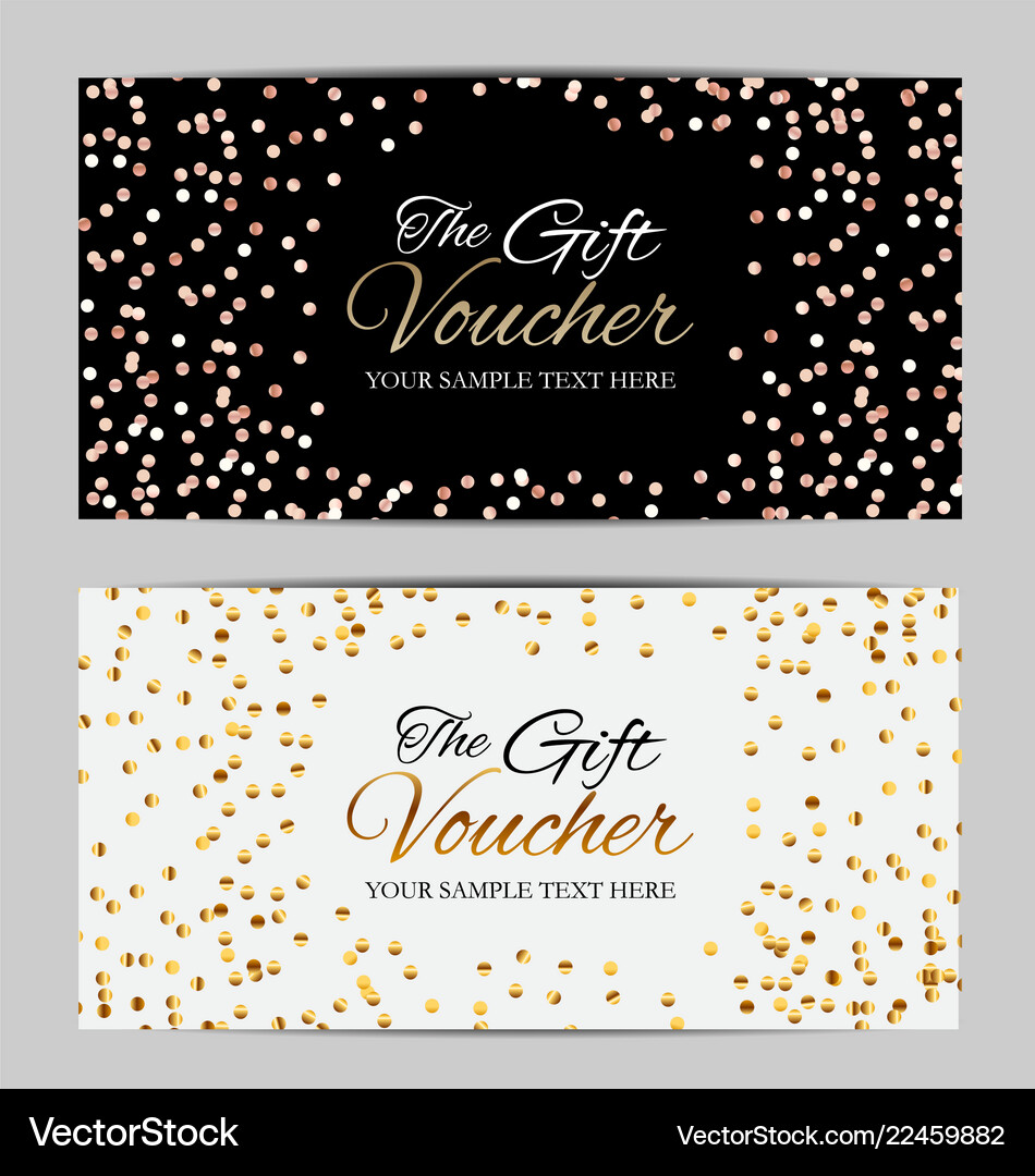 Luxury members gift card template for your Vector Image