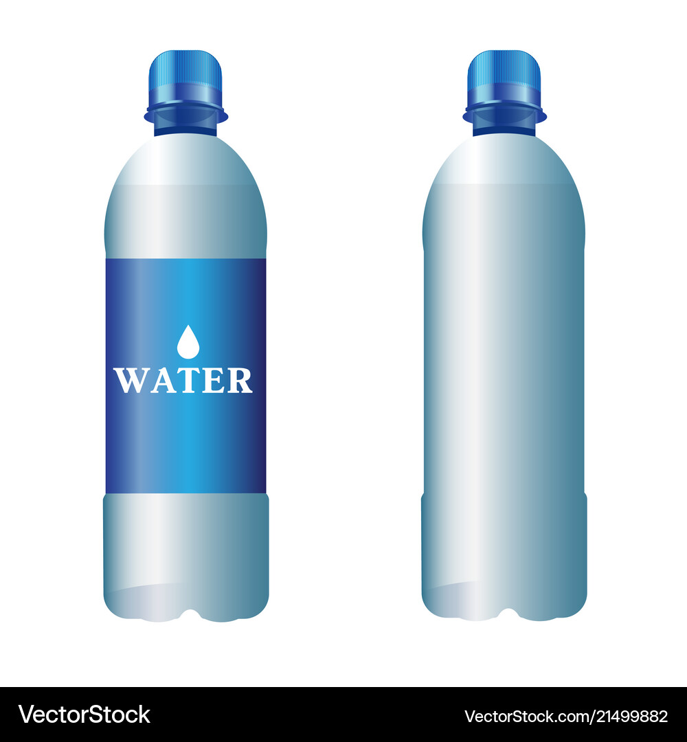 Plastic bottle of pure water Royalty Free Vector Image