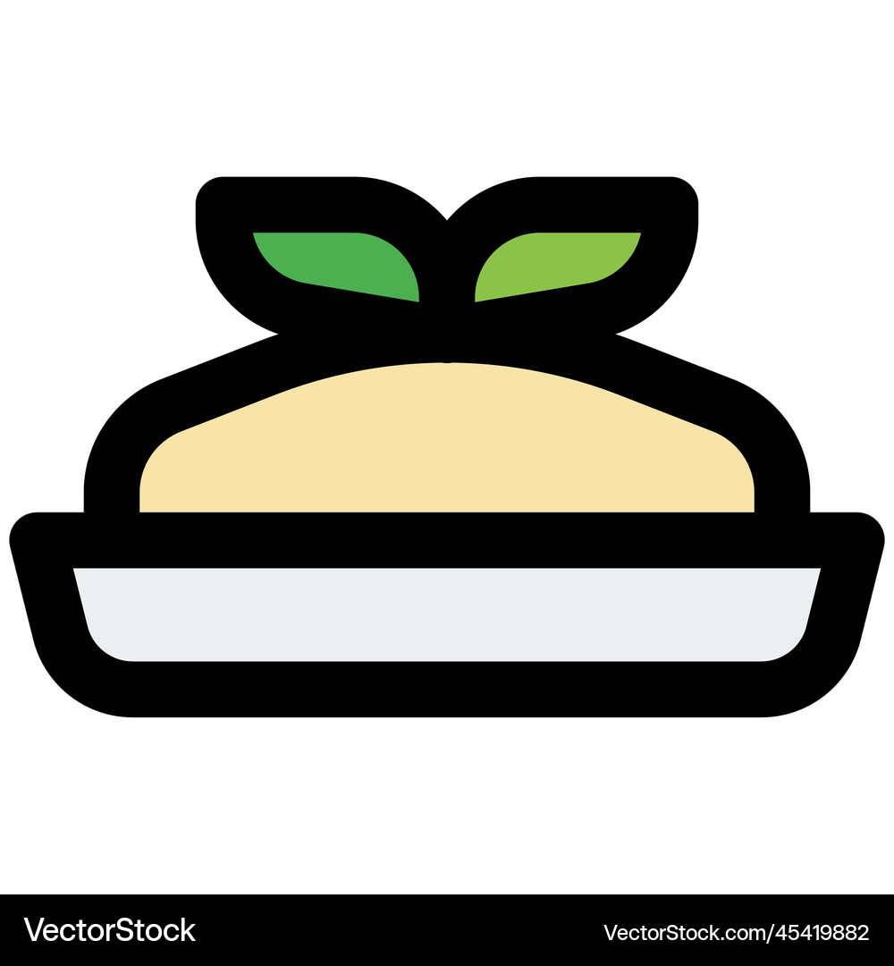 Riso valdostano delicious risotto garnished Vector Image