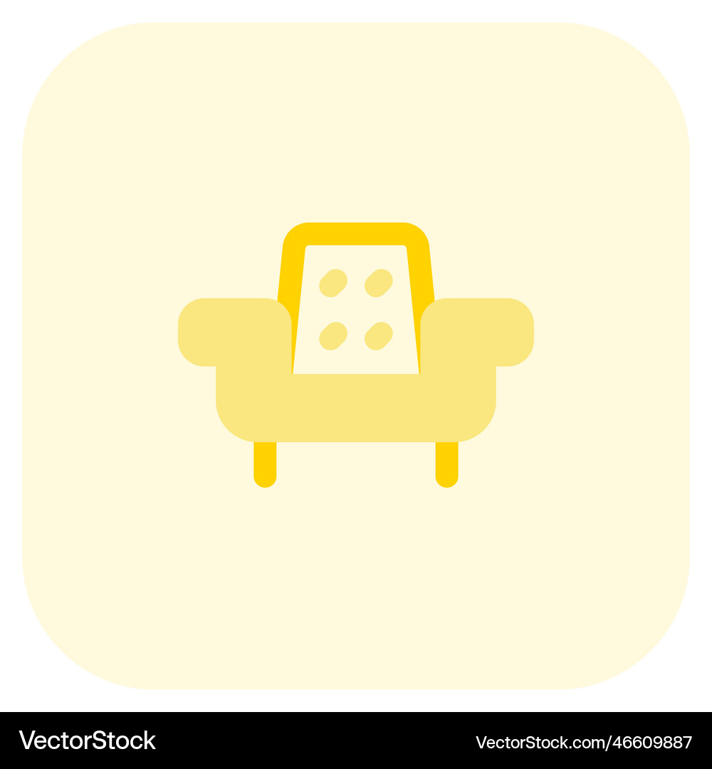 A comfy cushioned chair bergere Royalty Free Vector Image