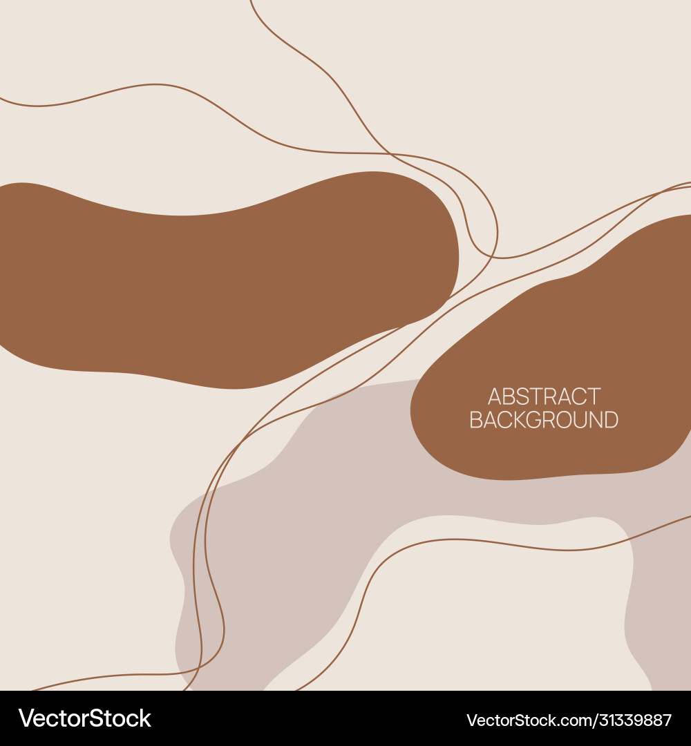 Abstract background with organic flowing shapes Vector Image