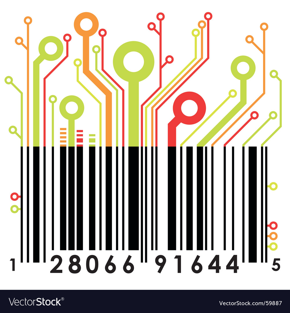 Abstract barcode Royalty Free Vector Image - VectorStock