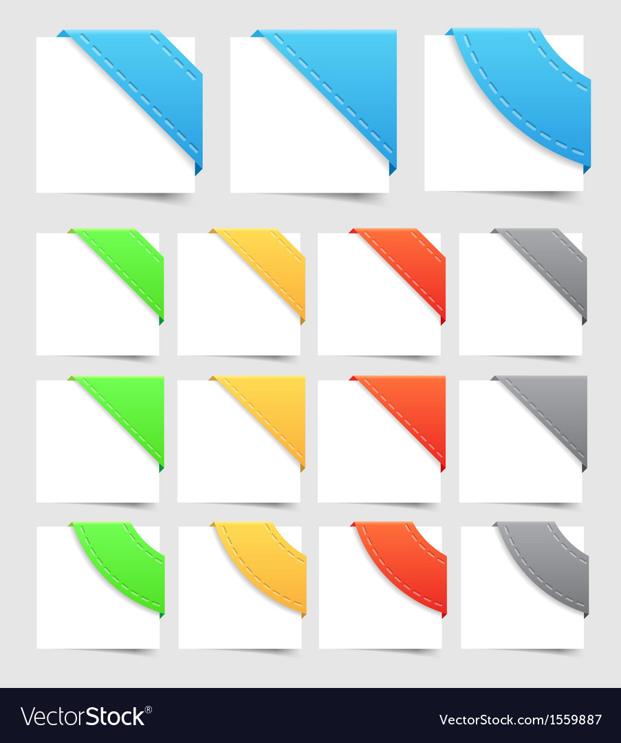 Design elements corners Royalty Free Vector Image