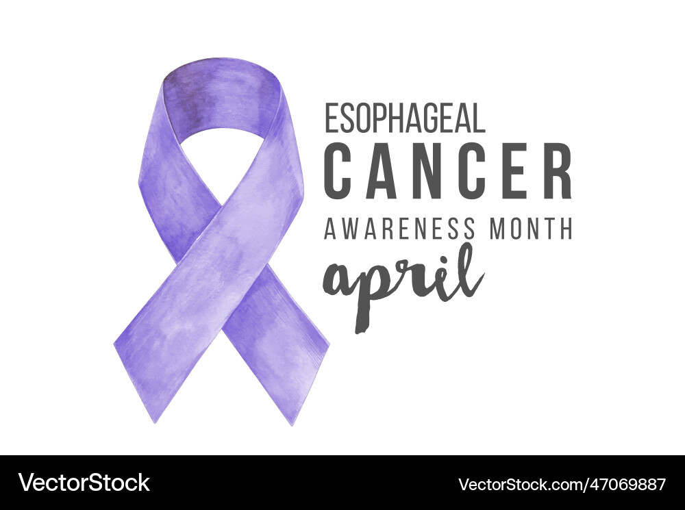 Esophagel cancer banner in type Royalty Free Vector Image