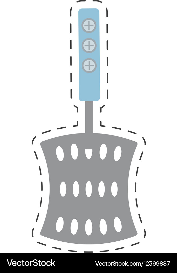 Grill spatula kitchen and cooking utensils cut Vector Image