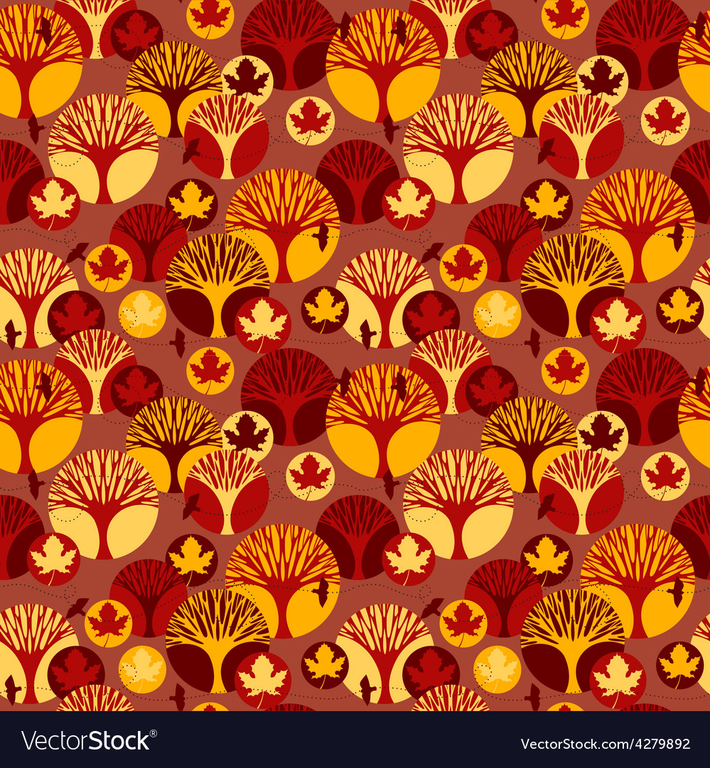 Autumn seamless pattern Royalty Free Vector Image