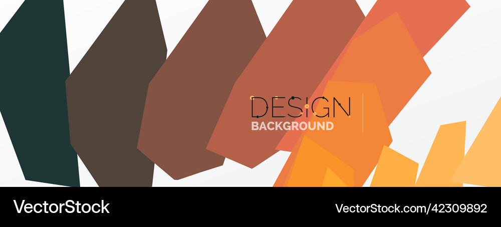 Background colorful shapes template wallpaper Vector Image