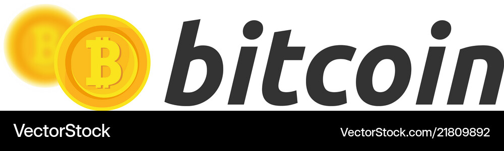 Bitcoin symbol golden concept digital money Vector Image