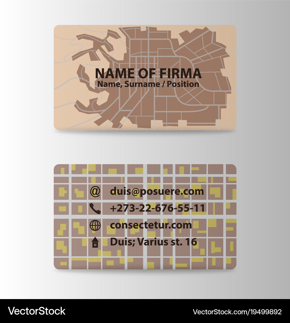 Business card in individual style Royalty Free Vector Image