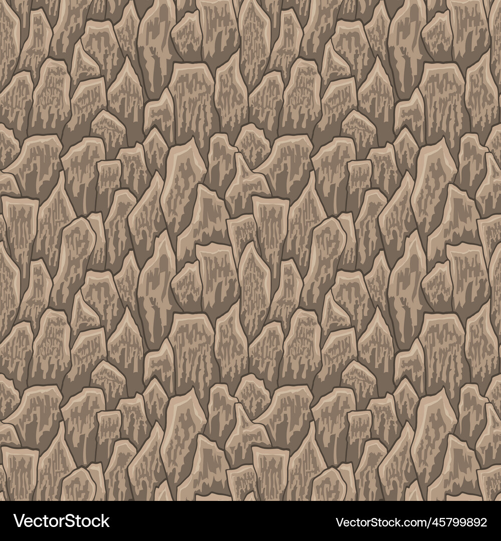 Cartoon game texture rocks dirt and ground Vector Image