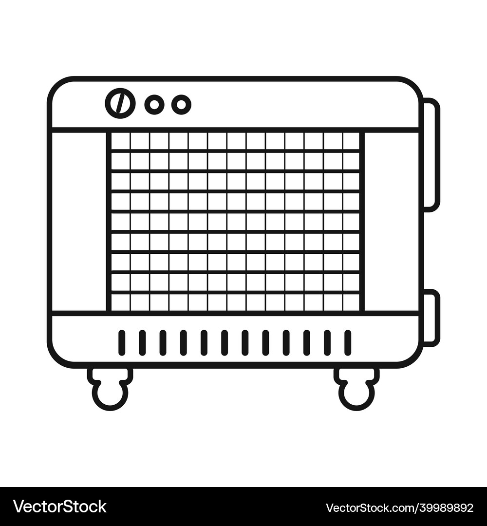 Design of heater and device icon web Royalty Free Vector