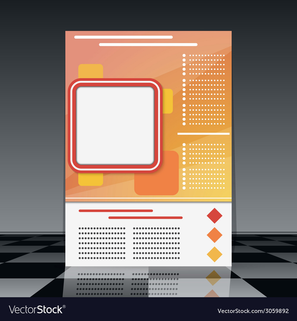 Flyer template Royalty Free Vector Image - VectorStock