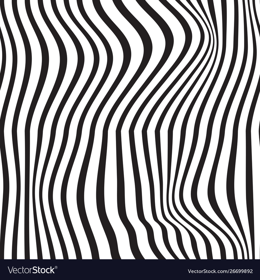 Pattern wavy zebra lines Royalty Free Vector Image