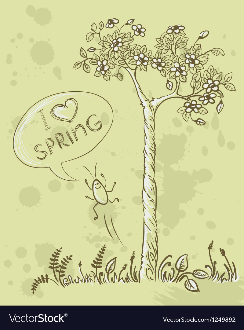 Spring background Royalty Free Vector Image - VectorStock