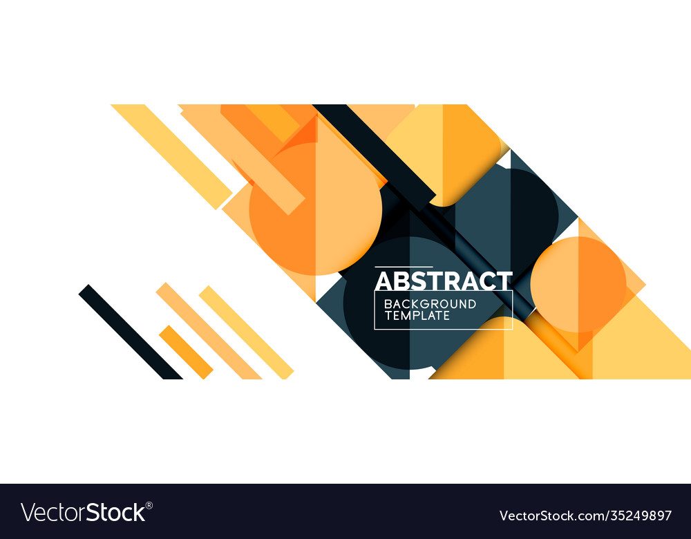 Clean minimal geometric abstract background Vector Image