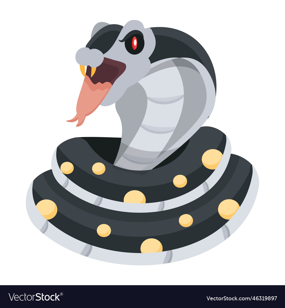 Cobra snake Royalty Free Vector Image - VectorStock