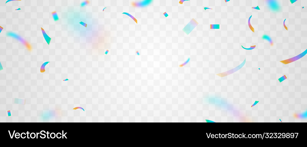 Confetti concept design template holiday happy Vector Image