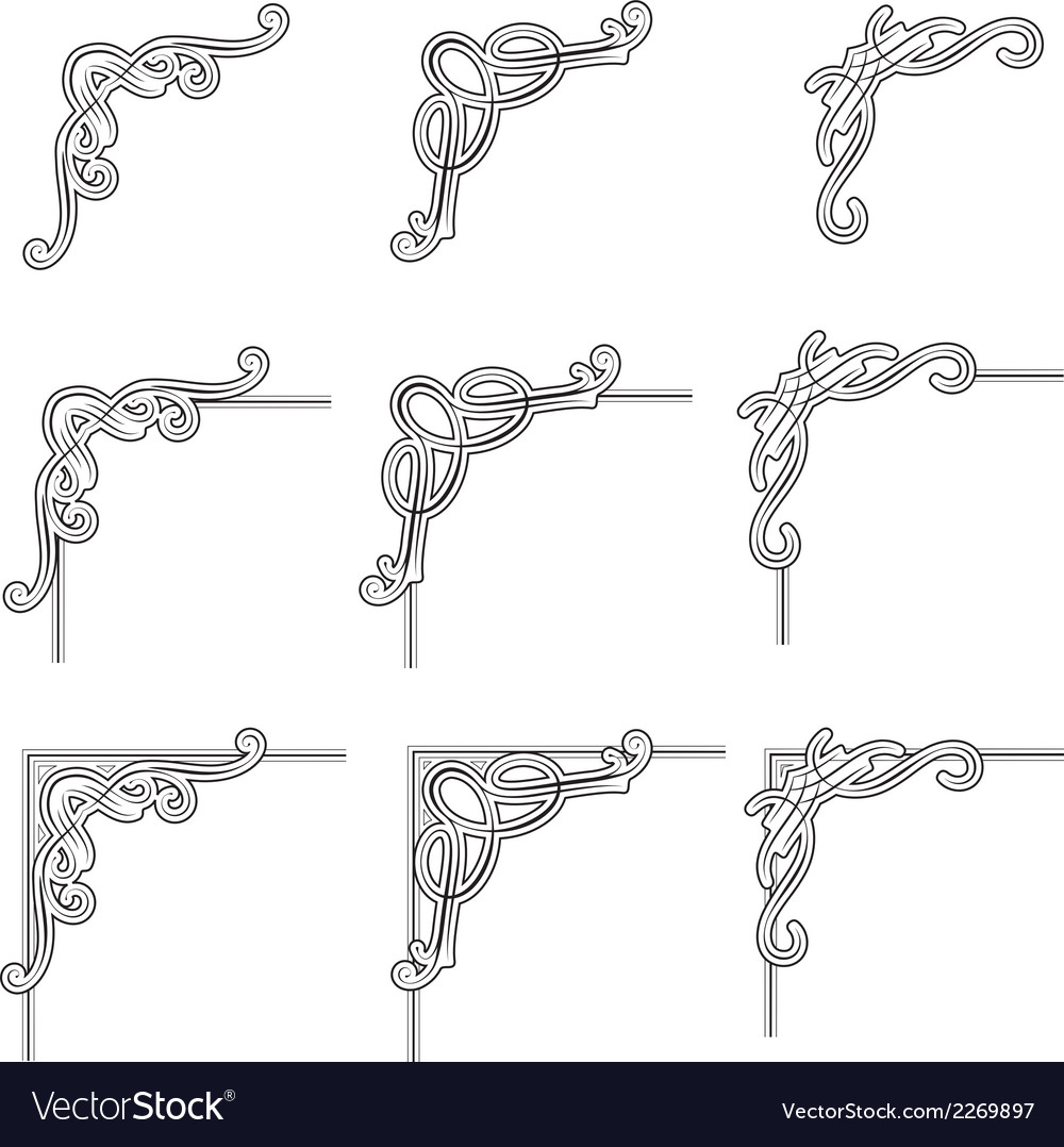 Corners Royalty Free Vector Image - VectorStock