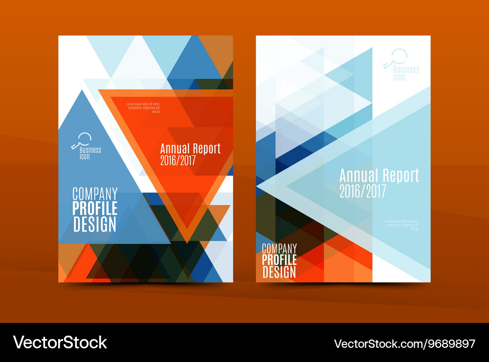 Geometric mosaic design a4 size business Vector Image