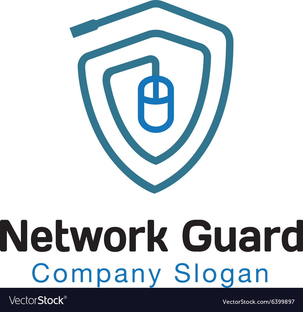 Network guard design Royalty Free Vector Image