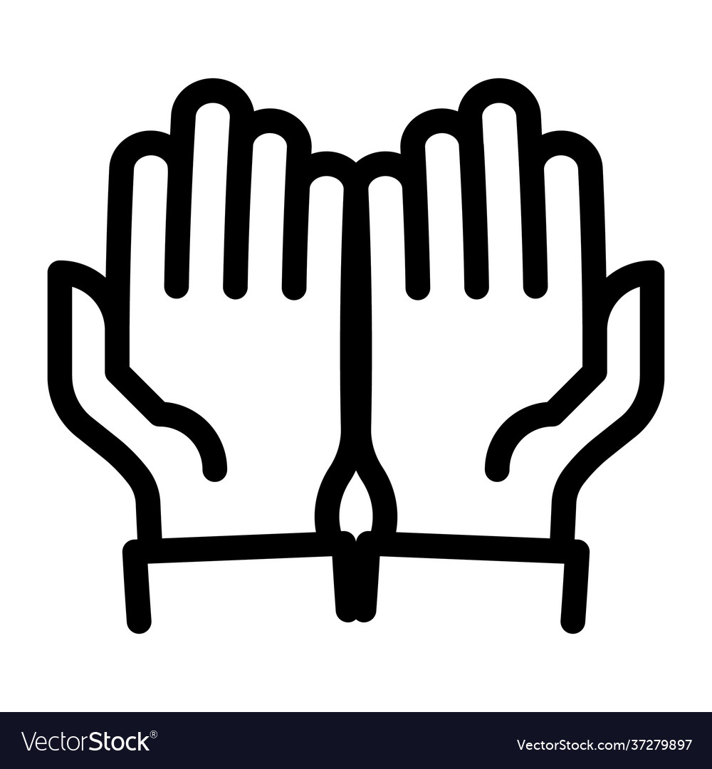 Praying hands Royalty Free Vector Image - VectorStock