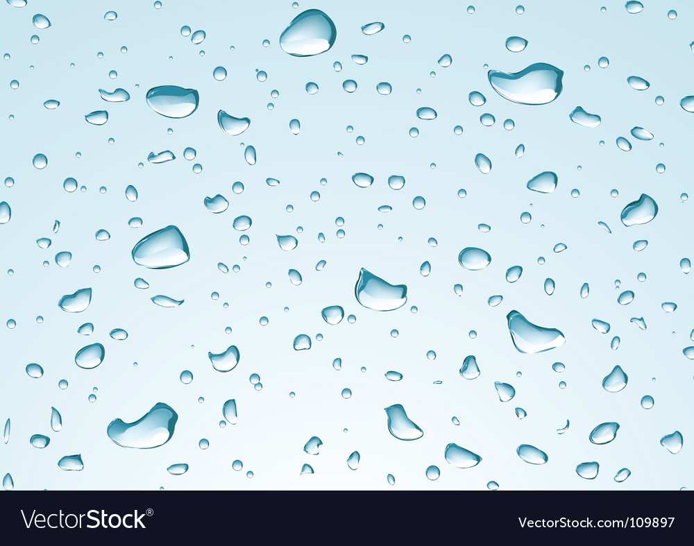 Rain drops Royalty Free Vector Image - VectorStock