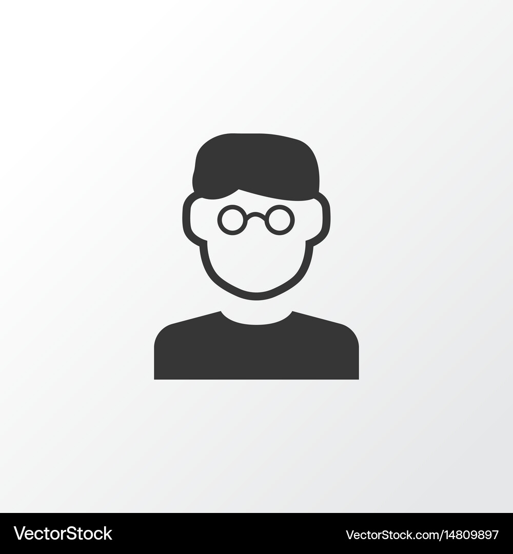 Smart man icon symbol premium quality isolated Vector Image