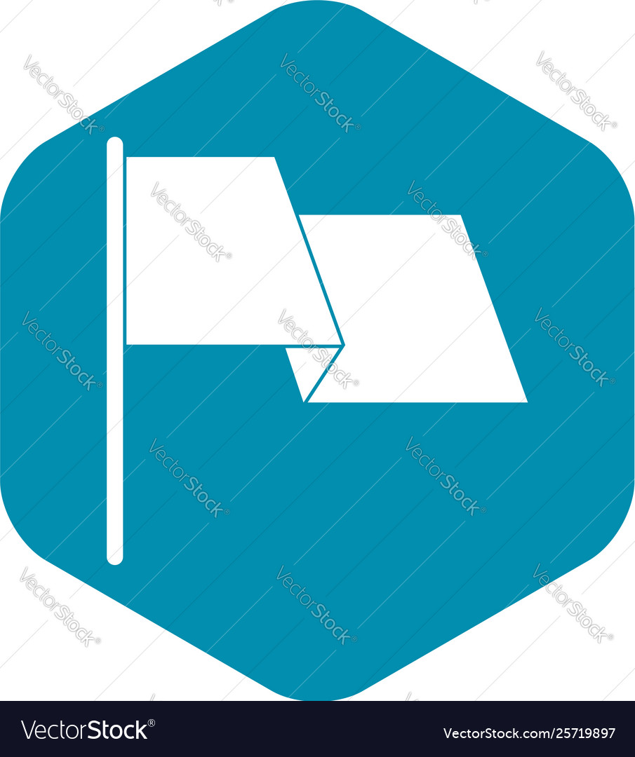 Waving flag icon simple style Royalty Free Vector Image Waving flag icon simple style Royalty Free Vector Image