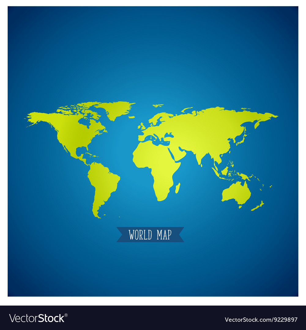 World map Royalty Free Vector Image - VectorStock