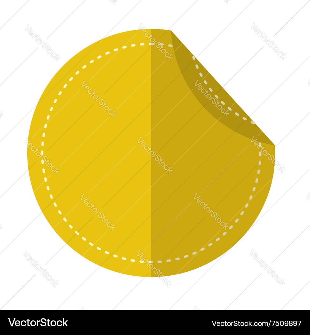 Yellow vintage badge Royalty Free Vector Image