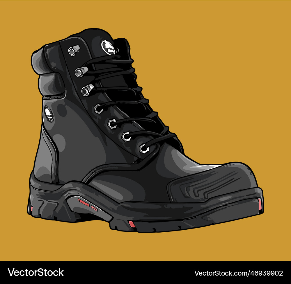 Boots template for graphic design Royalty Free Vector Image