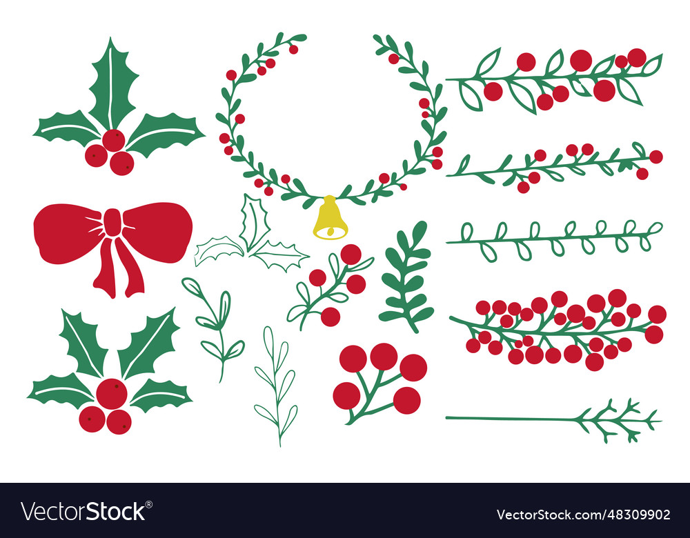 Christnas greenery garland frame border Royalty Free Vector Christnas greenery garland frame border Royalty Free Vector
